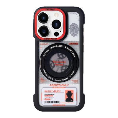 壳空间原创secret agent支点磁吸手机壳适用苹果iPhone16promax手机壳旋转折叠一体支架新款15防摔14/13小众