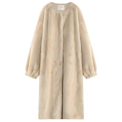 COCOBELLA仿全抽水貂长款皮草