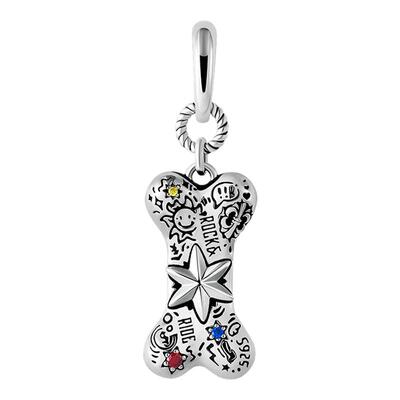 ROCKRIDE 自由闪骨福耀吊坠 未来乐园项链男女款925银高级