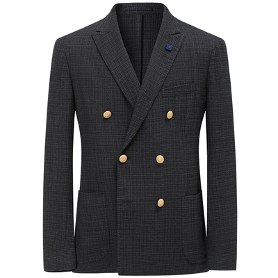 LARDINI羊毛桑蚕布雷泽休闲西服