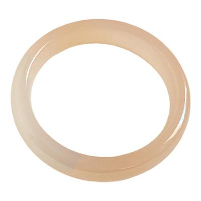 特级藕粉宽版正圈阿富汗玉手镯