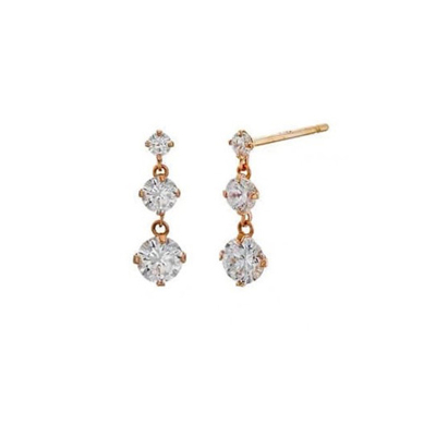 觅塔韩剧徐睿知同款耳环锆石925