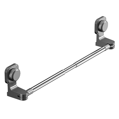 卫生间吸盘伸缩毛巾杆转角拐角