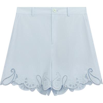 【播奥莱】播夏季镂空短裤女春秋宽松阔腿休闲裤BDR2KD2923