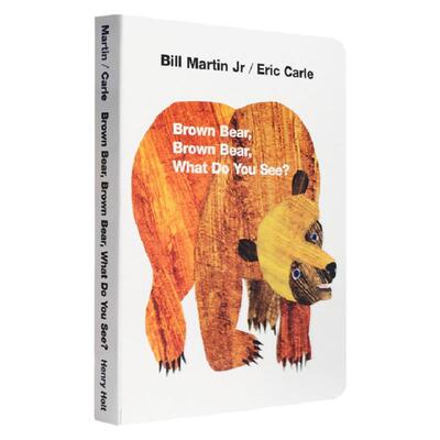 预售【英文原本】Brown Bear BrownBear What Do You See 廖彩杏书单 棕色的熊你在看什么 棕熊 Eric Carle 卡尔爷爷 英文绘本