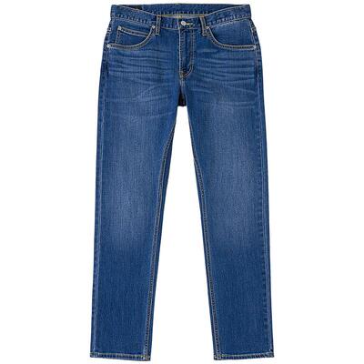 【张凌赫代言】Lee商场同款26春夏新品709修身锥形牛仔裤中深蓝男