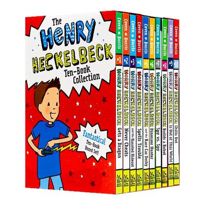 亨利 赫克尔贝克10册合集 盒装 英文原版 The Henry Heckelbeck Ten-Book 魔法冒险故事书 小学生英语启蒙阅读培养 自主阅读