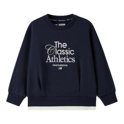 New Balance nb童装女童春秋假两件透气甜美套头卫衣ND7ZF33172