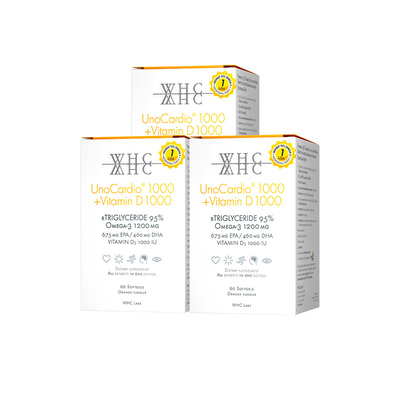 WHC小千金鱼油95%高纯度3盒装