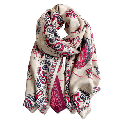 春夏秋冬印花韩版女流苏围巾保暖