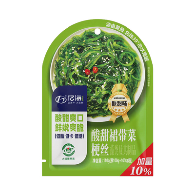 亿海酸甜裙带菜丝110g小包装