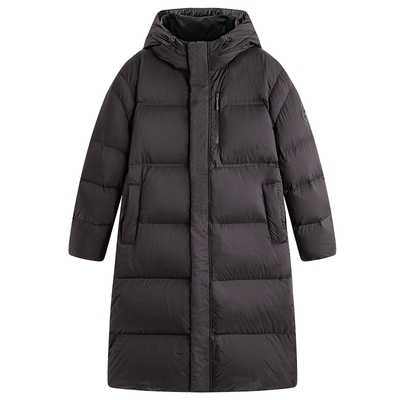 【商场同款】太平鸟男装 潮流渐变连帽长款防寒羽绒服男B2ACF4615