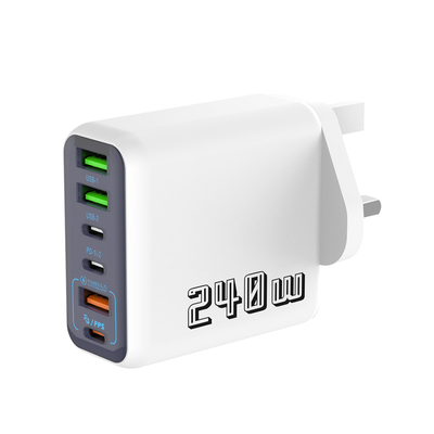 240W英规超级闪充头旅行充电器