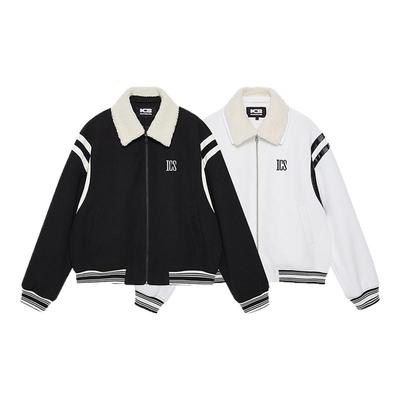 ics丨iconslab尽情自我美式拼接棒球服情侣新秋冬撞色夹克外套