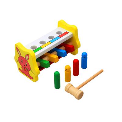 儿童早教益智敲打台敲敲乐弹出式击打飞人弹弹乐婴幼儿小锤子玩具