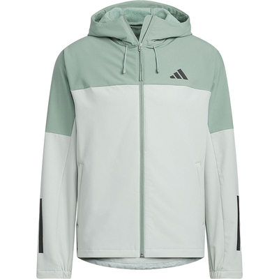 Adidas/阿迪达斯正品2025男女户外加绒保暖运动连帽夹克KF5253