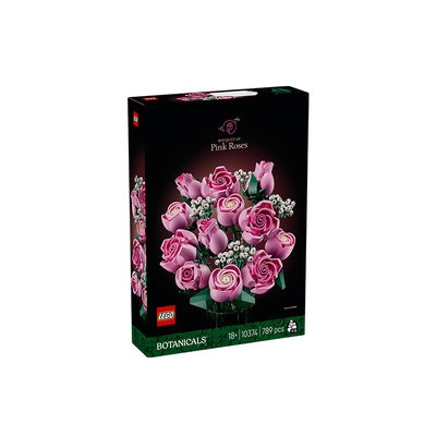 10月新品LEGO乐高10374粉玫瑰花束永生花女孩子拼搭积木玩具礼物