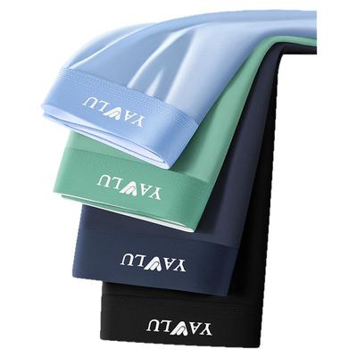 雅鹿男士内裤男平角裤冰丝石墨烯抗菌底裤头薄款运动透气四角裤衩