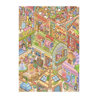 立体微缩造景贴手账贴画