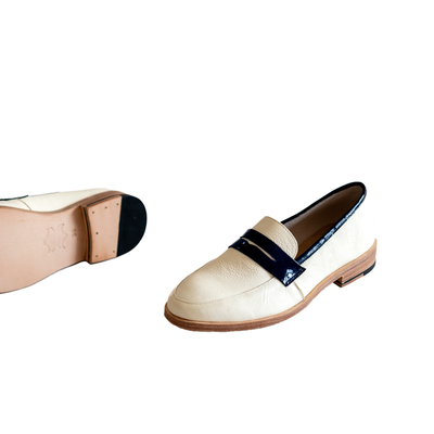 /女款/真皮底 多色可选 Penny Loafers 撞色乐福鞋 可选橡胶底