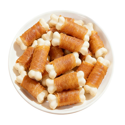 狗狗零食鸡肉缠钙骨磨牙训练奖励