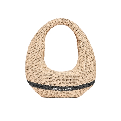 CHARLES&KEITH女包CK2-40151431-1编织手提hobo沙滩子母腋下包女