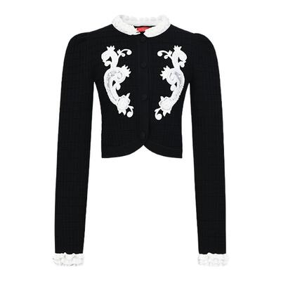 lefame华丽浪漫针织开衫