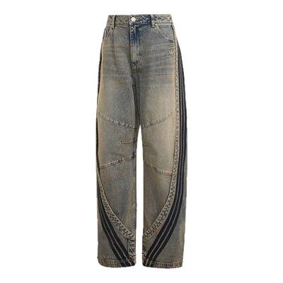 Adidas阿迪达斯三叶草女裤2026夏季新款BANANA DENIM牛仔裤KY5189