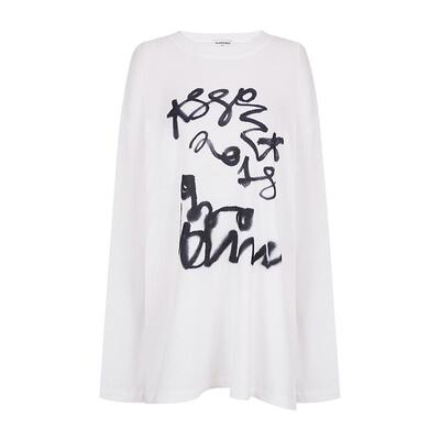 Mathieu美式长袖白色打底上衣