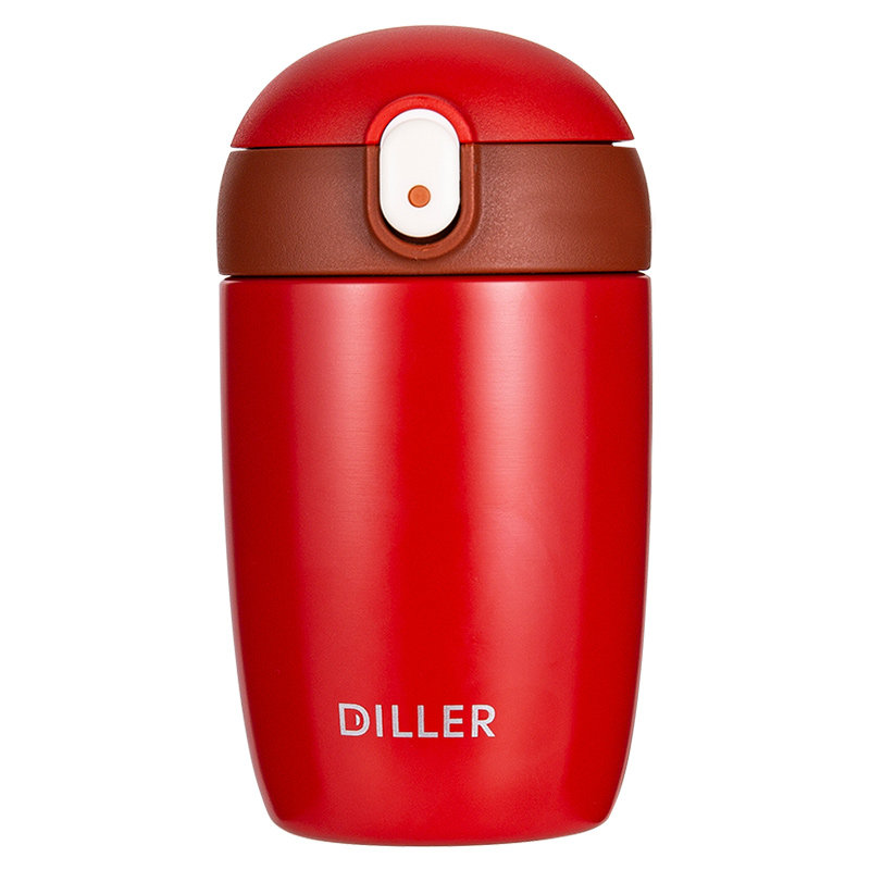 diller bottle吸管保温杯女大人学生儿童杯保温杯便携可爱吸管杯_虎窝淘