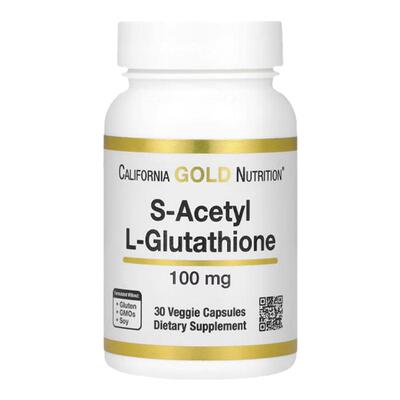 CGN美国加州黄金S乙酰L谷胱甘肽胶囊内服美白丸细胞健康透亮肌肤