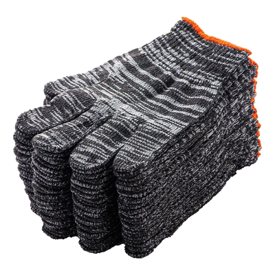 耐磨耐脏灰黑色棉线尼龙纱手套劳动工作干活防护劳保线手套