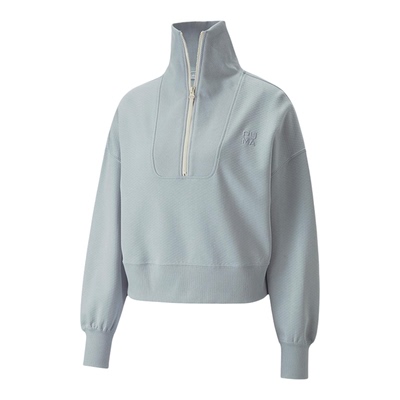Puma/彪马正品INFUSE女士针织短款休闲半拉链卫衣537644-80