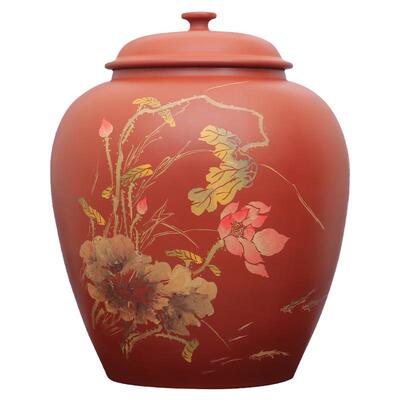 紫陶大茶缸水缸27饼缸散茶5斤半