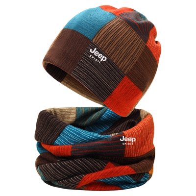 jeep冬季护颈围脖两用保暖套头帽