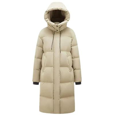 雅鹿长款连帽可拆卸外套