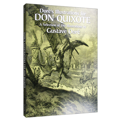 华研原版 古斯塔夫多雷 堂吉诃德插图集 英文原版 Dore's Illustrations for Don Quixote 英文版 进口英语书籍