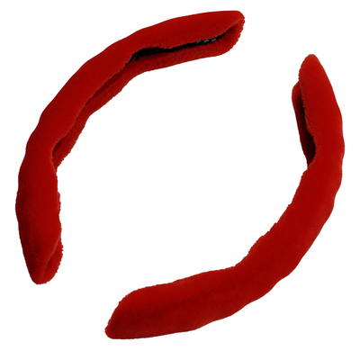 汽车短毛绒方向盘套四季通用