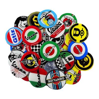 适用维斯帕摩托车3D反光磁贴