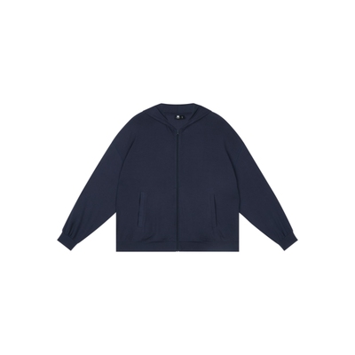 柔软蝙蝠袖连帽卫衣外套