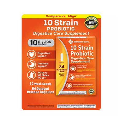 MEMBER'SMARK益生菌胶囊84粒