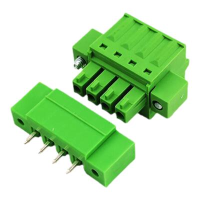 免螺丝弹簧按压式带固定耳朵15/2EDGKDM-3.81MM插拔式接线端子