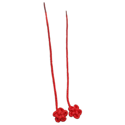 红与黑编织发炎绳子款送闺蜜耳线