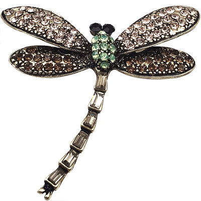 精致男女外套毛衣大气风蜻蜓胸针