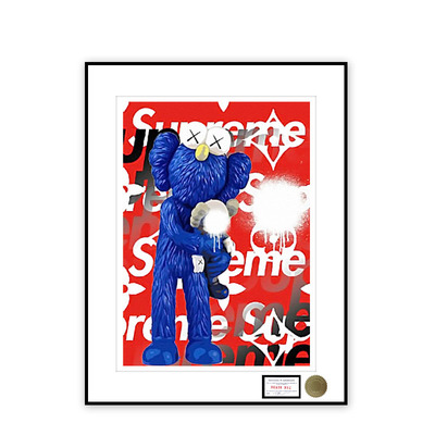 DeathNYC限量版画kaws潮流挂画