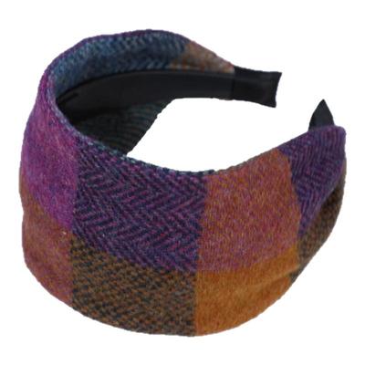 羊毛宽发箍复古个性紫色不撞款