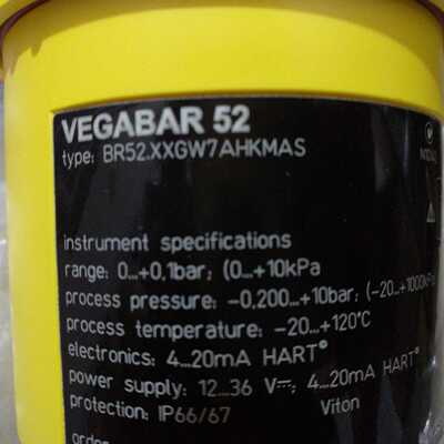 议价VEGA德国VEGABAR 52   BR52.XXGW7AHKMAS比重计 铜离子浓度计