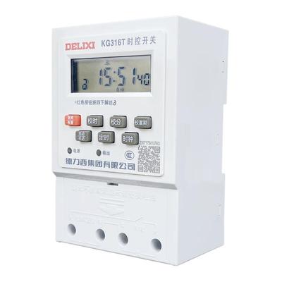 德力西kg316t时控开关定时器220v路灯时控时间380V自动控制器微电