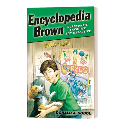 英文原版 Encyclopedia Brown Solves Them All 百科全书小布朗 把它们全解决了 英文版 进口英语原版书籍儿童全英语书