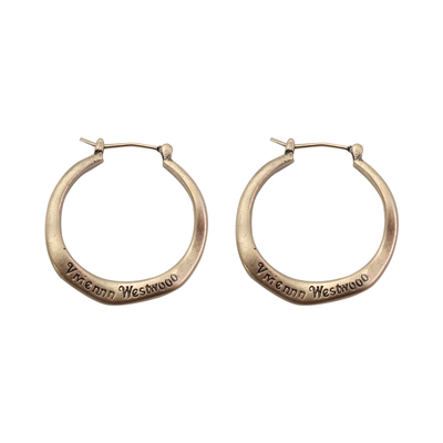 欧美朋克复古西太后圆圈字母耳饰